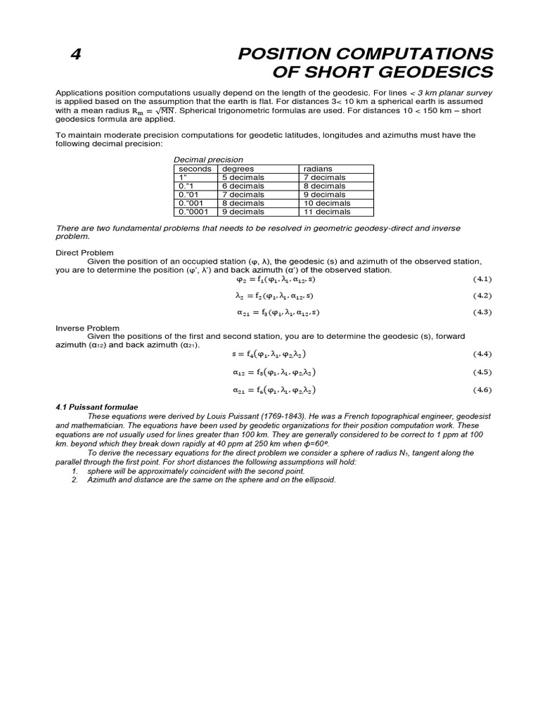 GdE 321 - 4 - Short Geodesics | PDF | Mathematical Physics | Geometry
