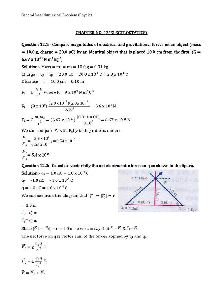 Numerical Problems (Second Year Physics) | PDF | Inductance | Inductor