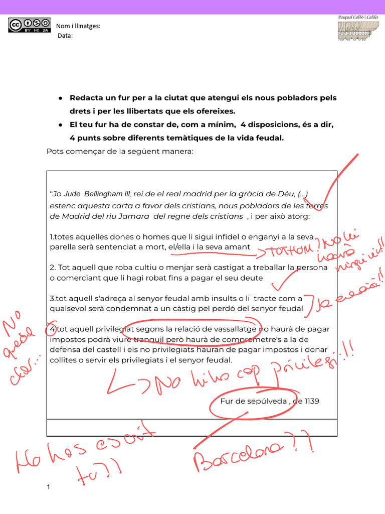 Editat: ? Tasca 2 - Redacta Un Fur | PDF