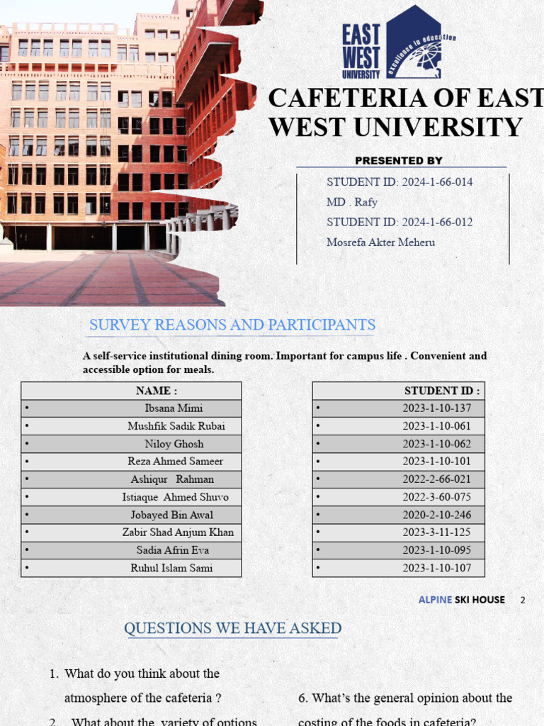 Presentation 2 (Power Point Presentation--pair Work) | PDF | Cafeteria