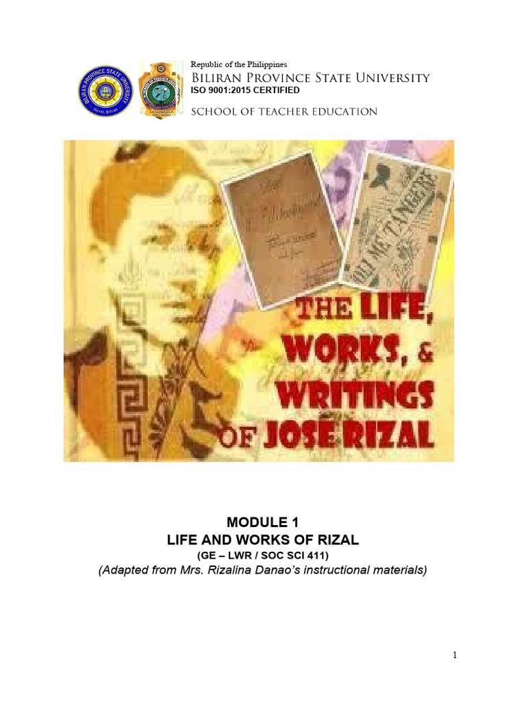 Lesson Rizal | PDF Lesson Rizal | PDF