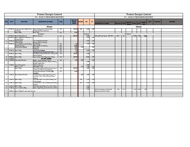 Progress Tracking Sheet P4 200624 Pdf Materials Building Materials 6552