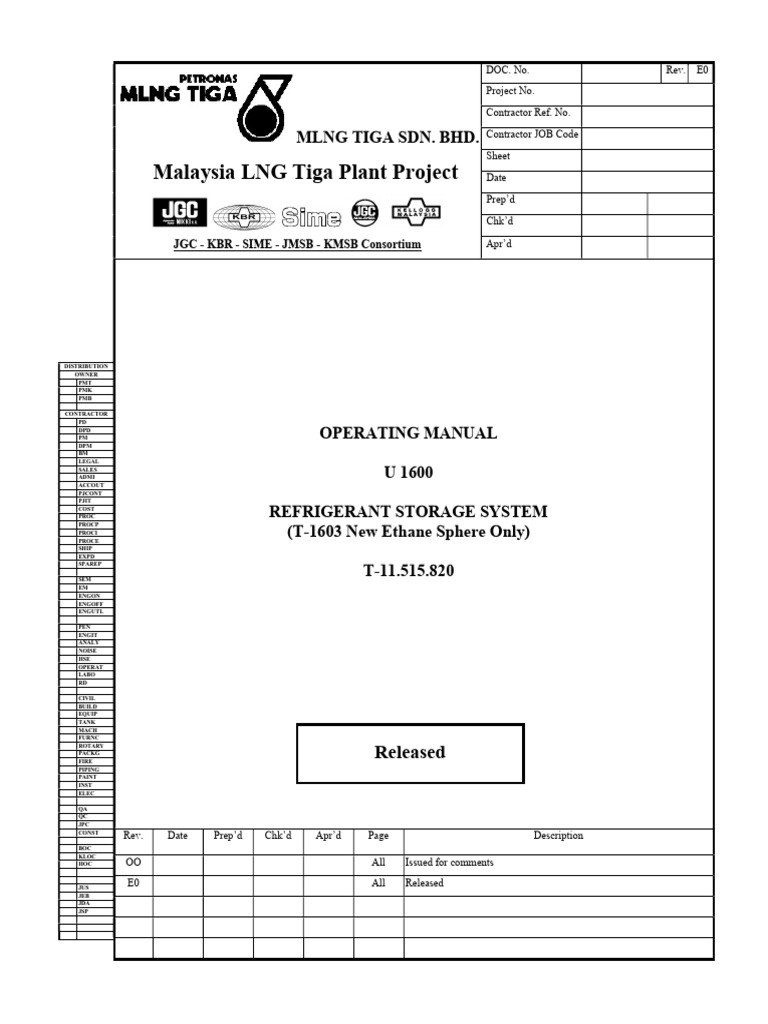 Refrigerant Storage System | PDF | Propane | Gases