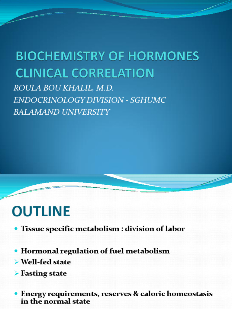 BIOCHEMISTRY OF HORMONES - Clinical | PDF | Leptin | Diet & Nutrition