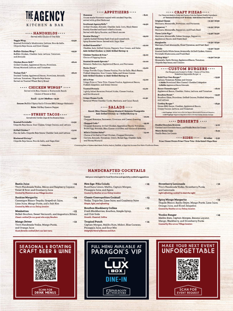 Cary Menu | PDF | Alcoholic Drinks | Fermented Drinks