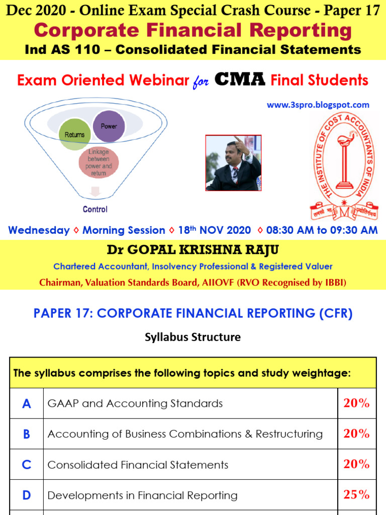 6 IndAS - 110 - GKR - CFR | PDF | Financial Statement | Subsidiary