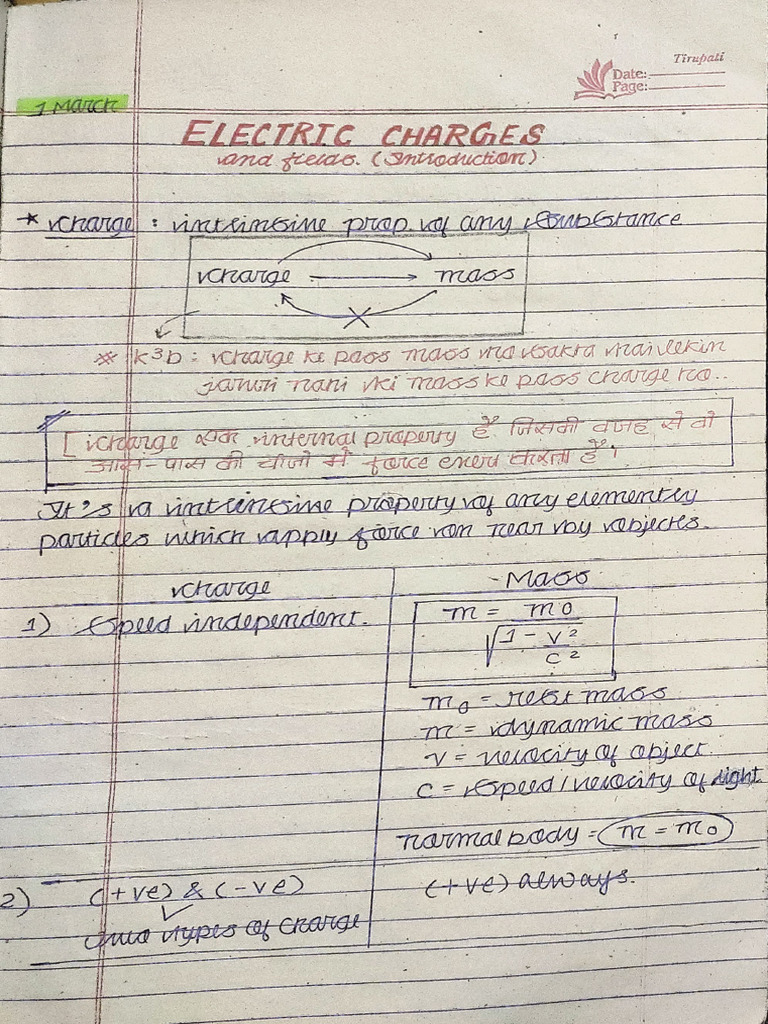 Electric Charges & Fields | PDF