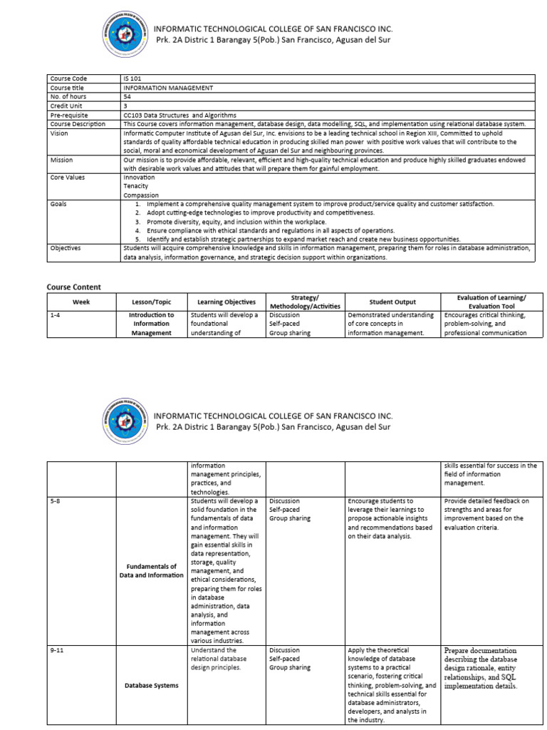 Information Management Done | PDF | Databases | Data