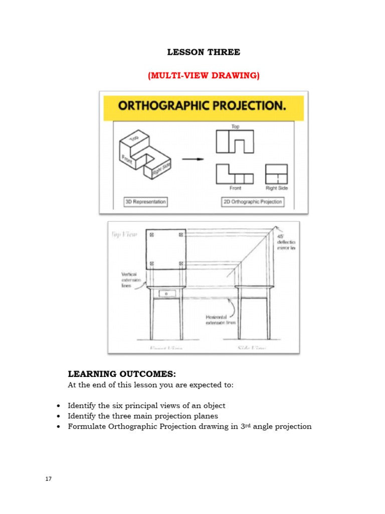 Multiview Drawing Pdf Geometry