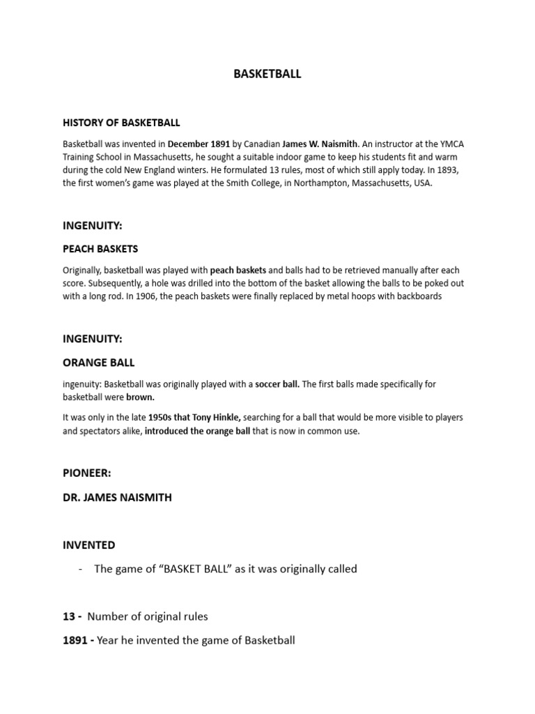 Basketball | Download Free PDF | Basketball Positions | Sports Rules ...