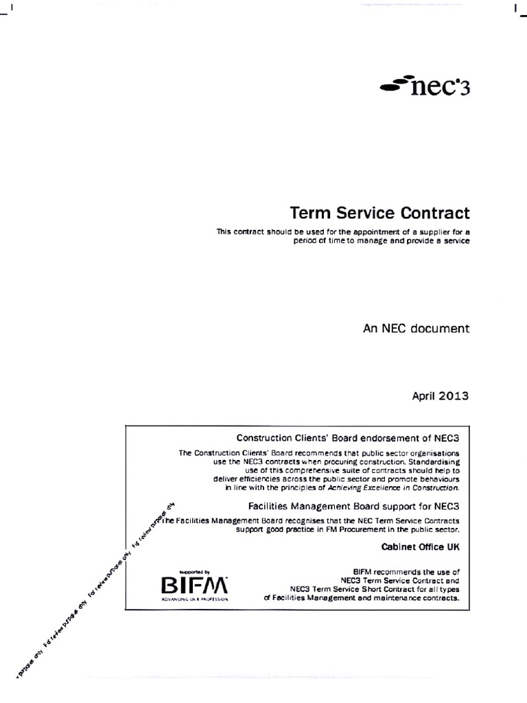 NEC 2 TSC Document - 1 | PDF