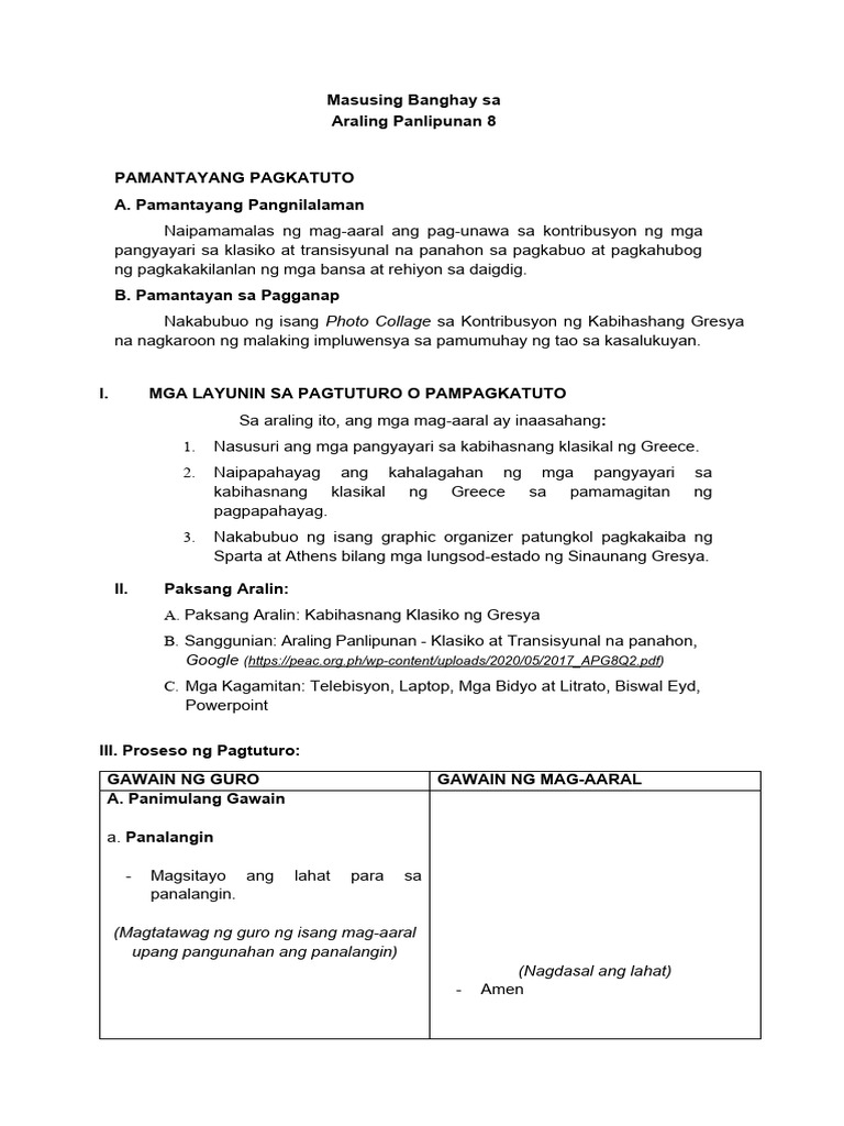 Lesson Plan For Demo | PDF
