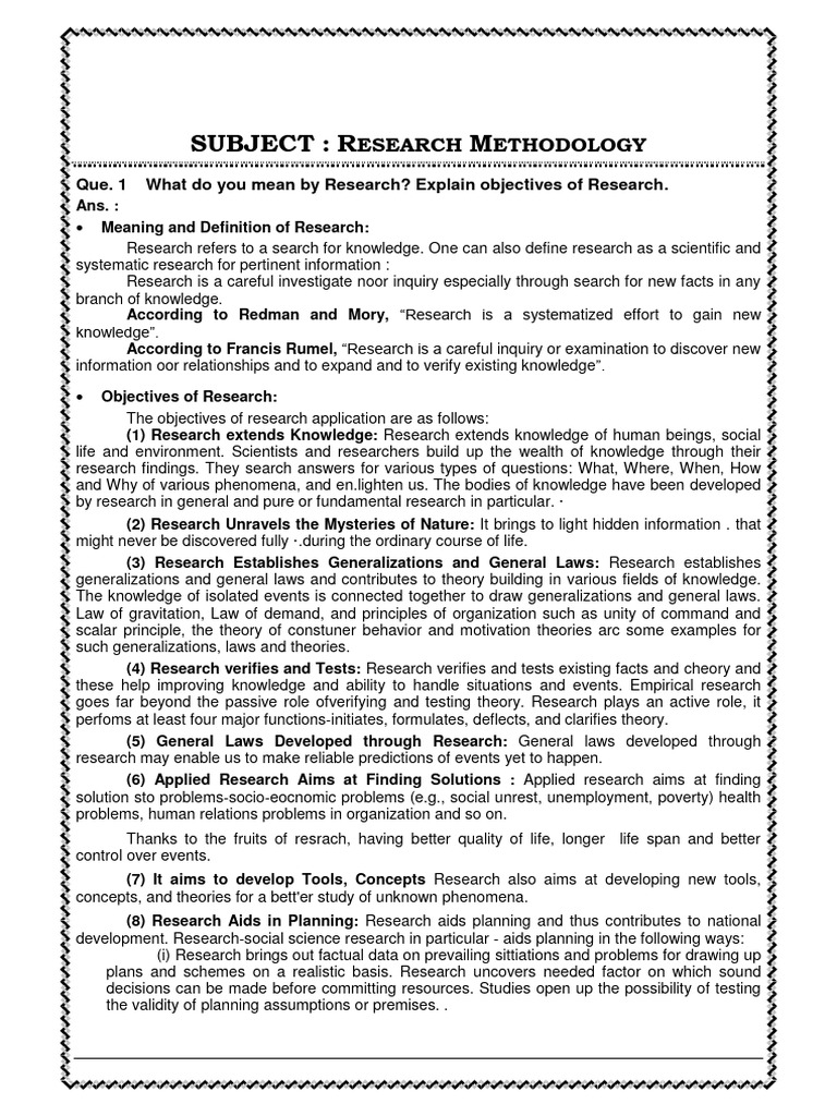 RM QueAnsfgchcgngfffhg | PDF | Knowledge | Theory