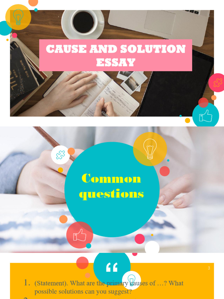 WRITING - Causes and Solutions Essay | PDF | Reason | Essays