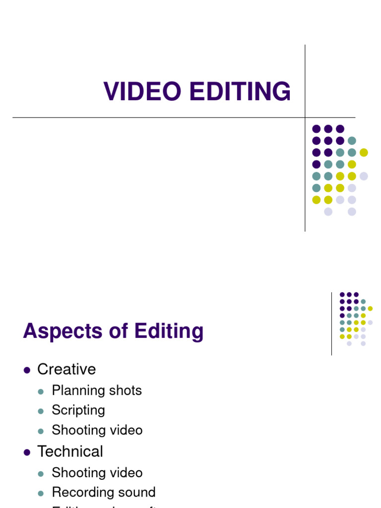 Video Editing | Download Free PDF | Data Compression | Video