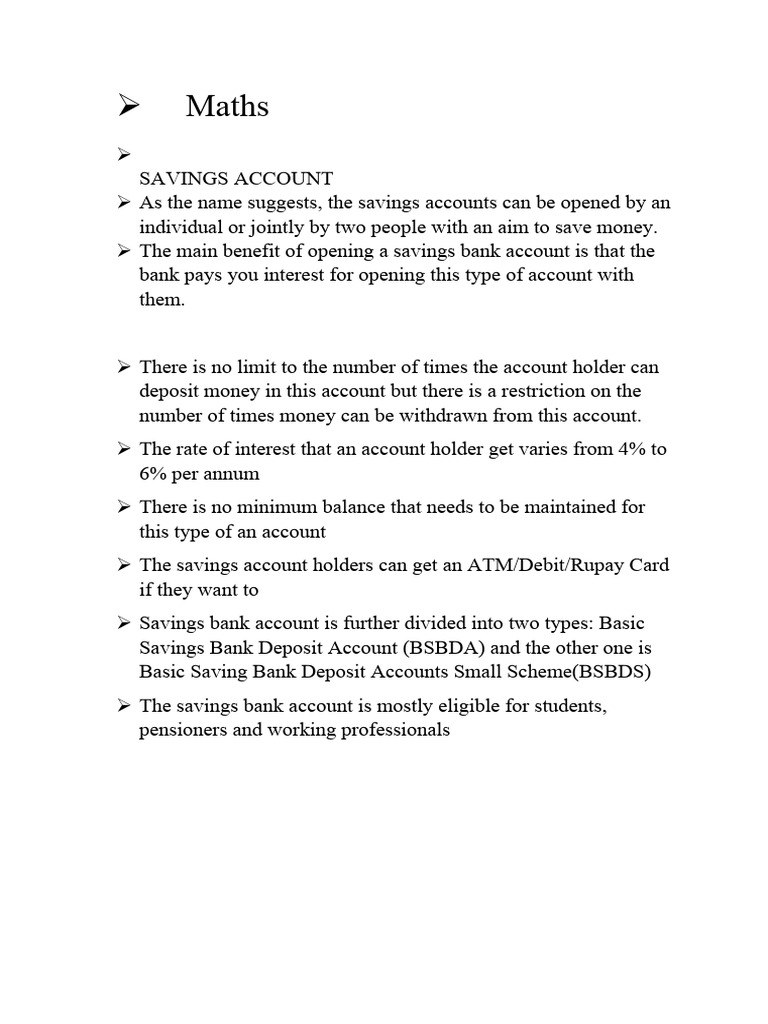 Maths | PDF | Transaction Account | Banks