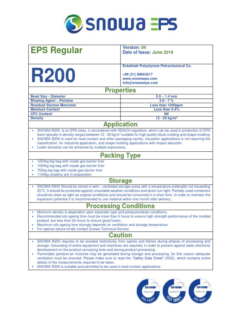 Ditashit R200 | PDF | Polystyrene | Materials