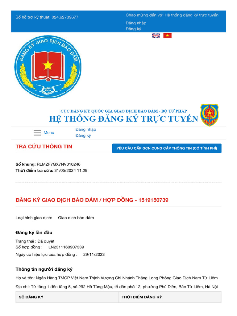 Tra C U Thông Tin RLMZF7GX7NV010246 | PDF