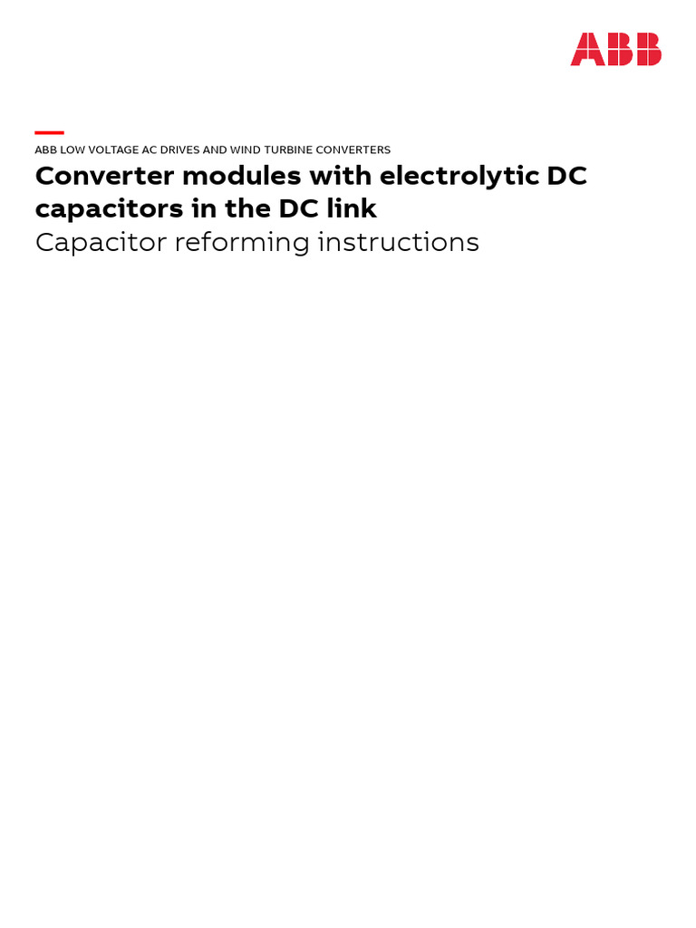 EN_Capacitor_reforming_instructions_INSTR_A4_H | Download Free PDF | Capacitor | Electrical ...
