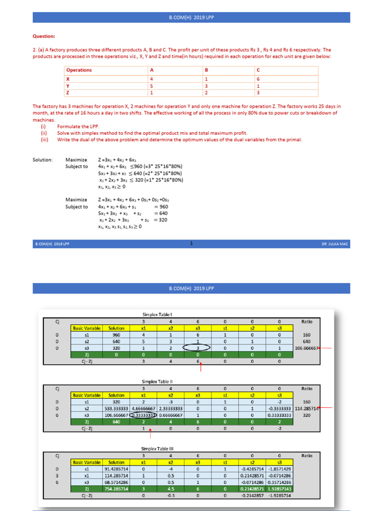 (H) 2019 LPP | PDF | Mathematical Optimization | Economics