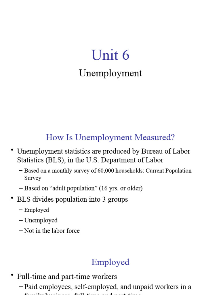 Unit 6 Unemployment | PDF | Unemployment | Labour Economics