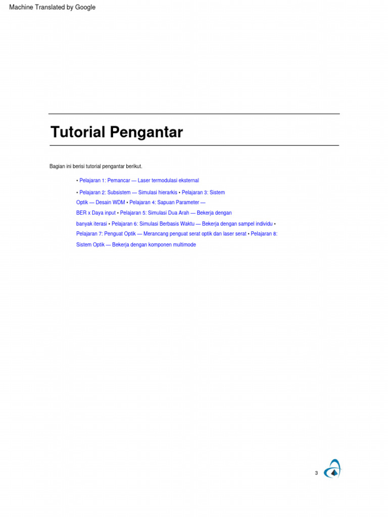 OptiSystem Introductory Tutorials | PDF | Komputer