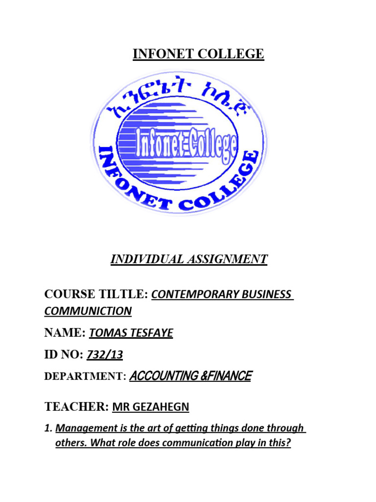 Communication in Contemporary Business | PDF | Communication ...
