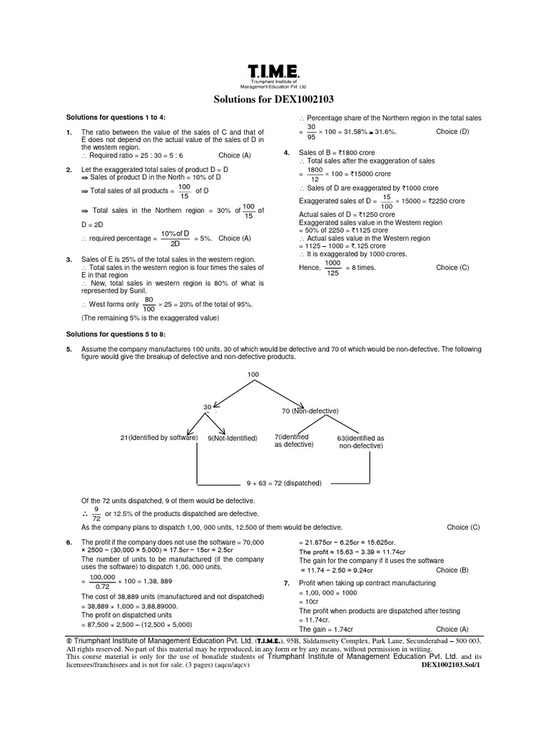 Logical DI PART 2 - Sol | PDF