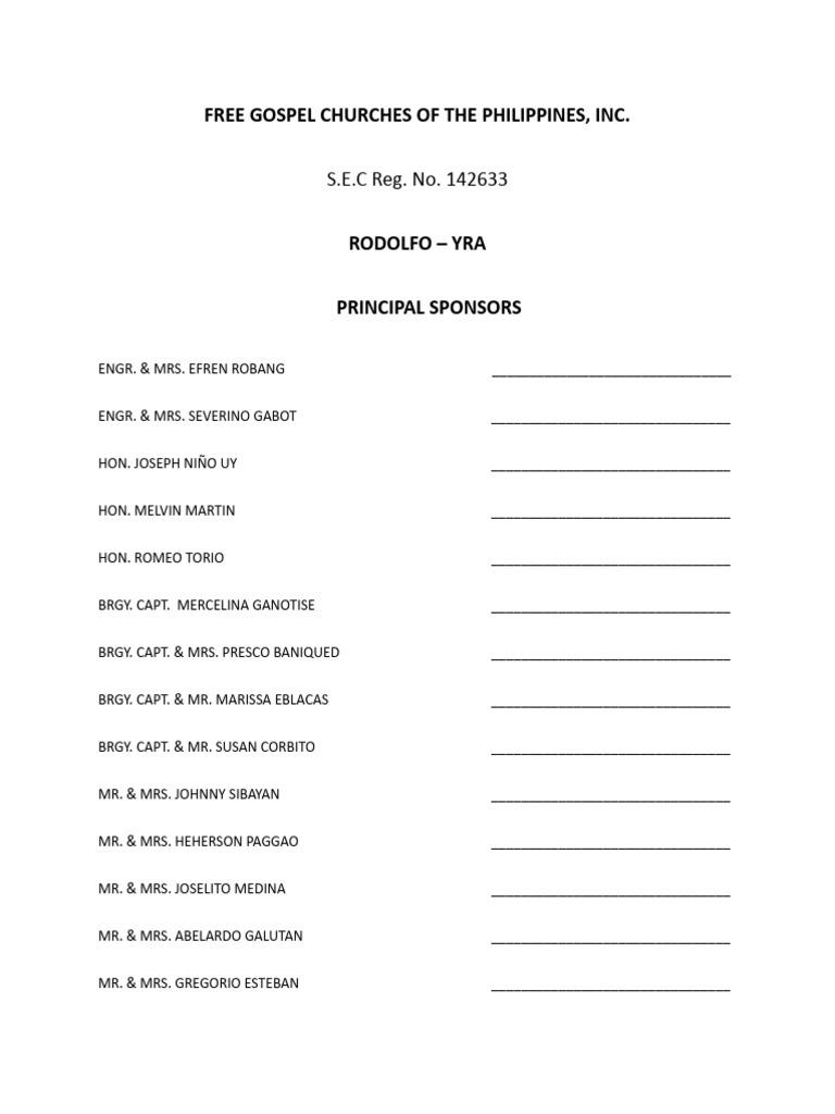 Principal Sponsors (06-22-24) | PDF
