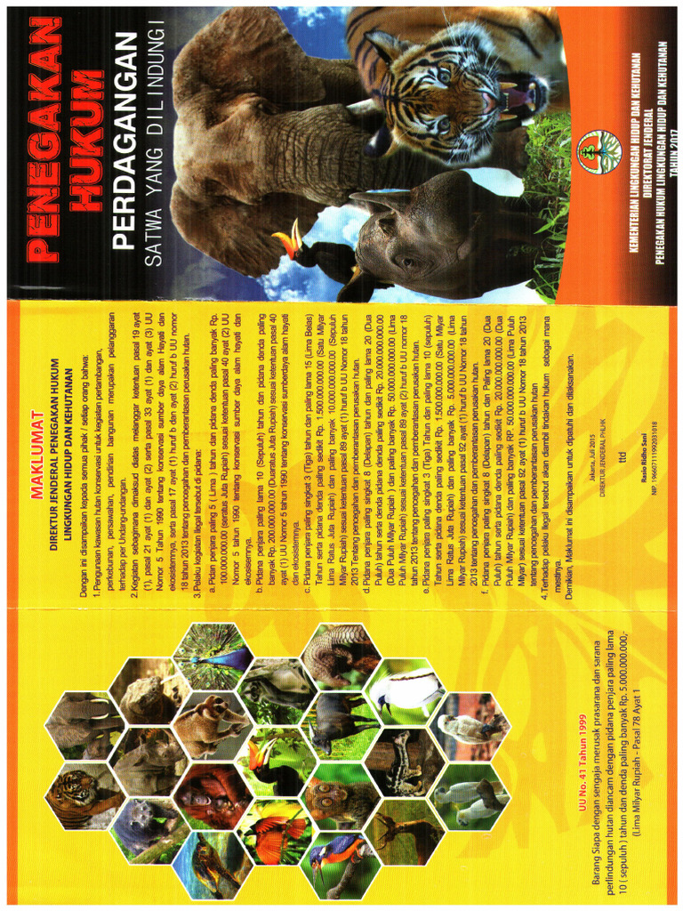 Penegakan Hukum Perdagangan Satwa Yang Dilindungi | PDF