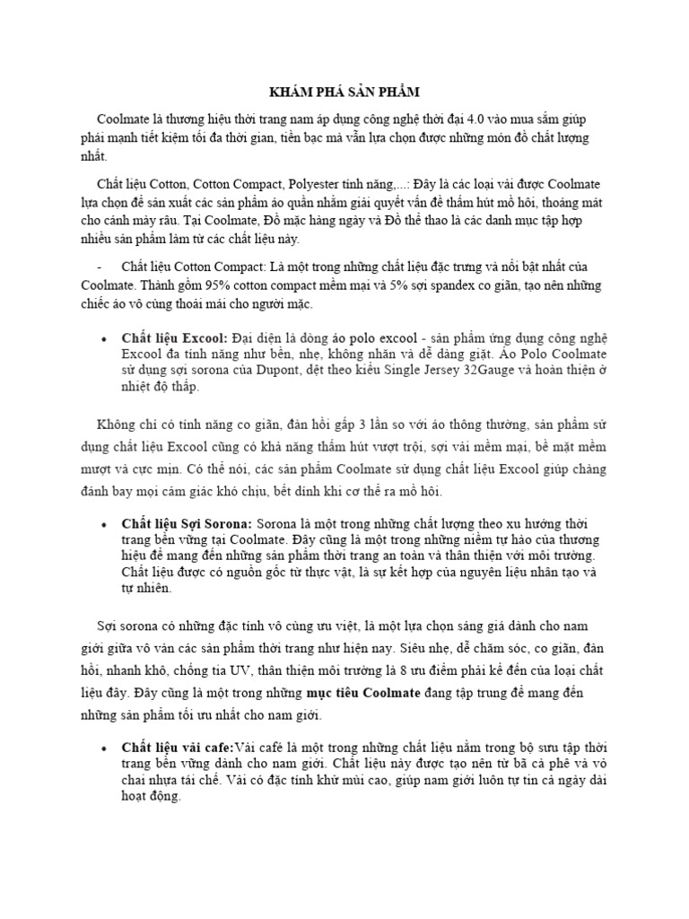 Coolmate | PDF