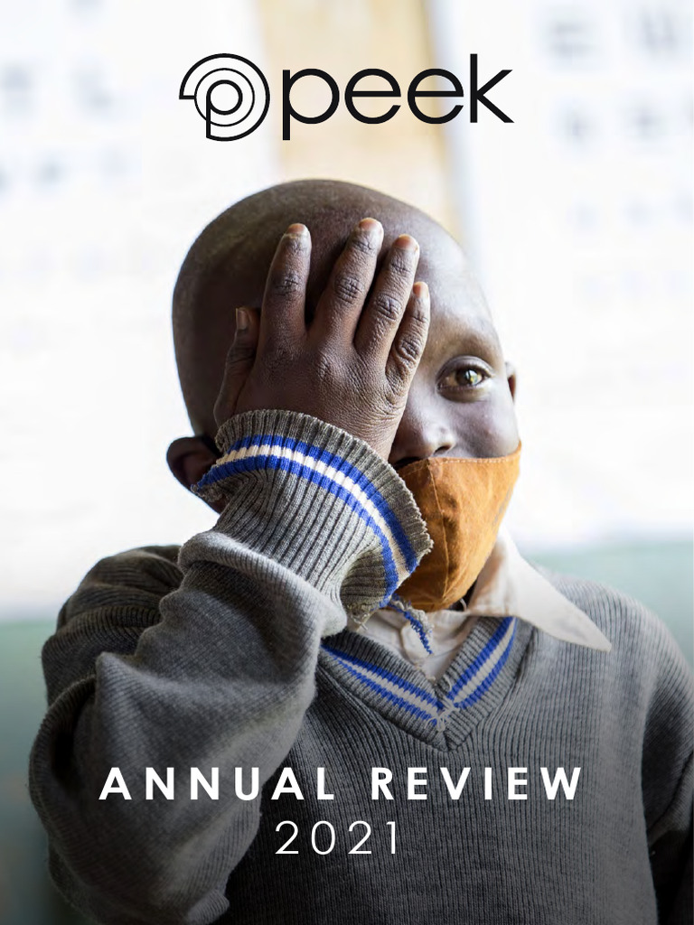Peek Annual Review Dec2021 FINAL3 | PDF | Visual Impairment | Health System