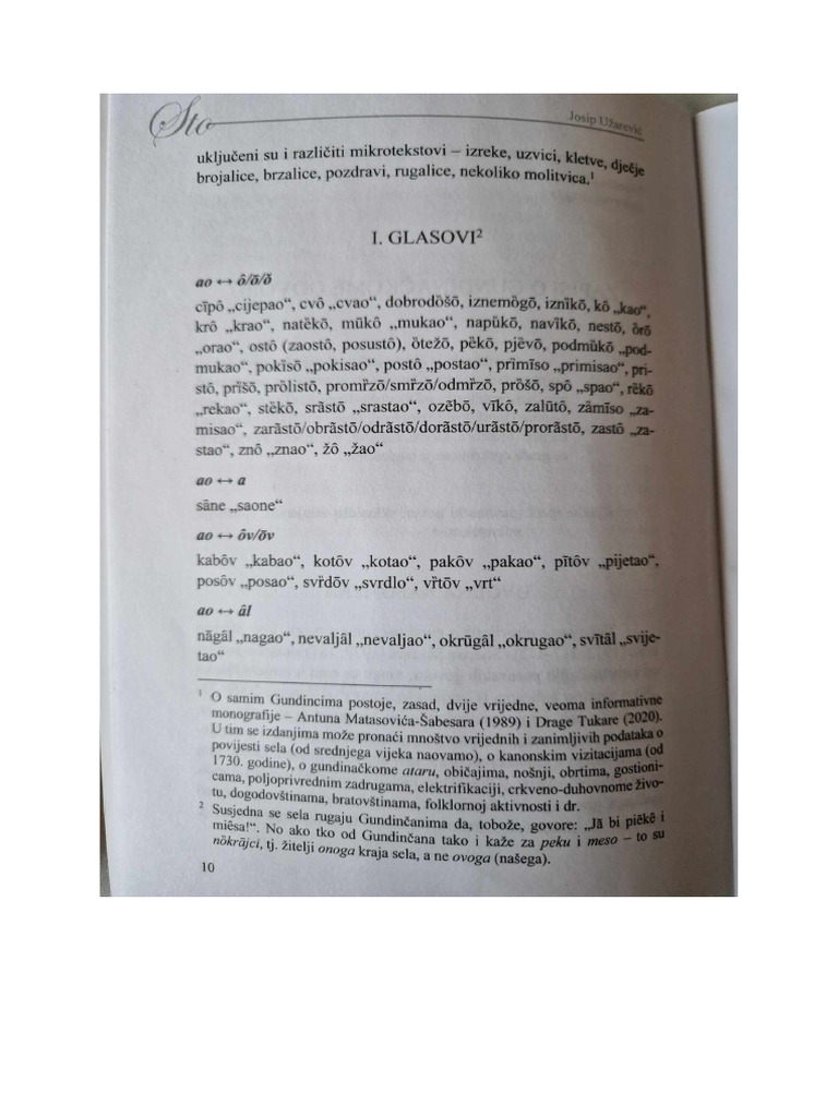 Gundinački Govor (Slavonski Dijalekt) | PDF