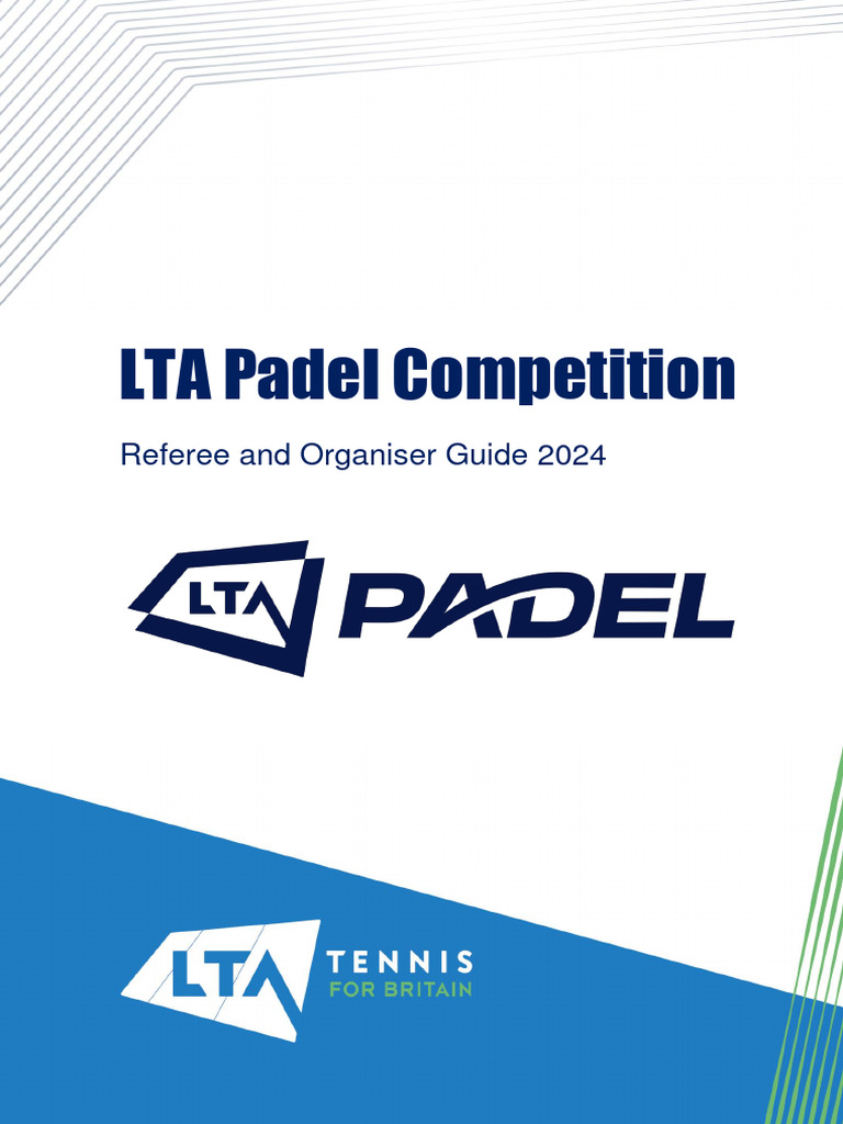 Lta Padel Tour Organiser Guide 2024 | PDF | Tournament