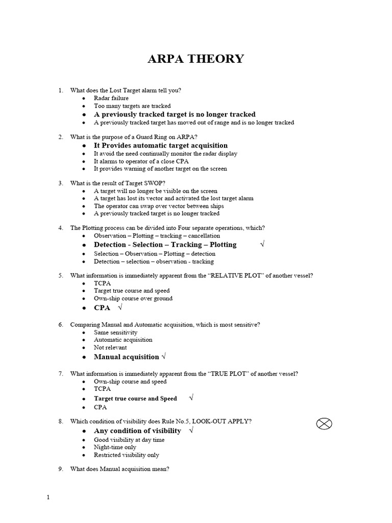 CBT CD # 0050 Arpa Theory | PDF | Radar | Wireless