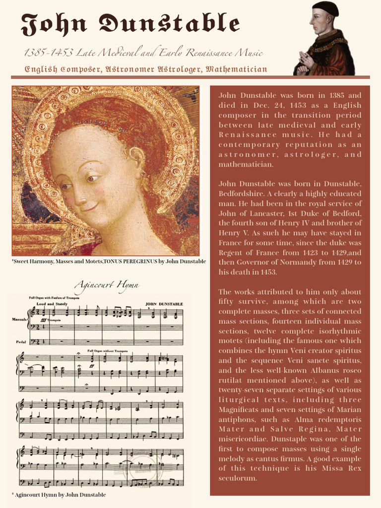 John Dunstable | PDF | Musicology