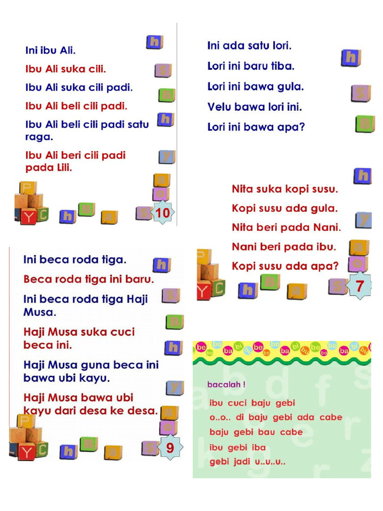 belajar membaca kelas 1 SD 2 | PDF