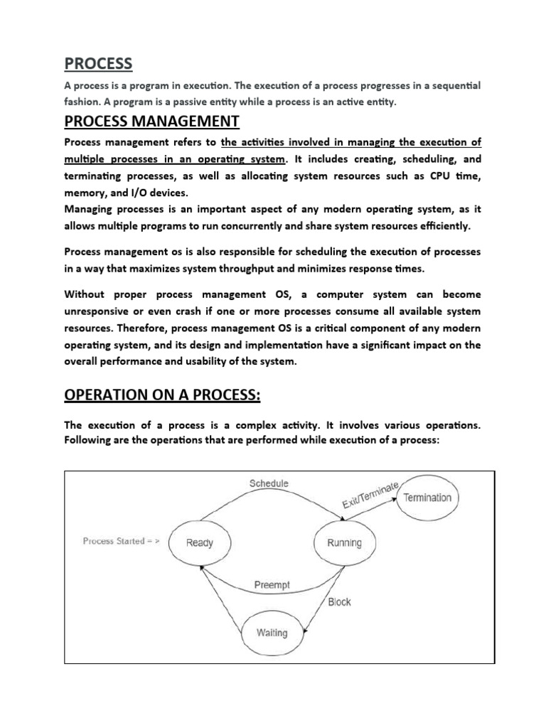 Process Management | PDF | Computers