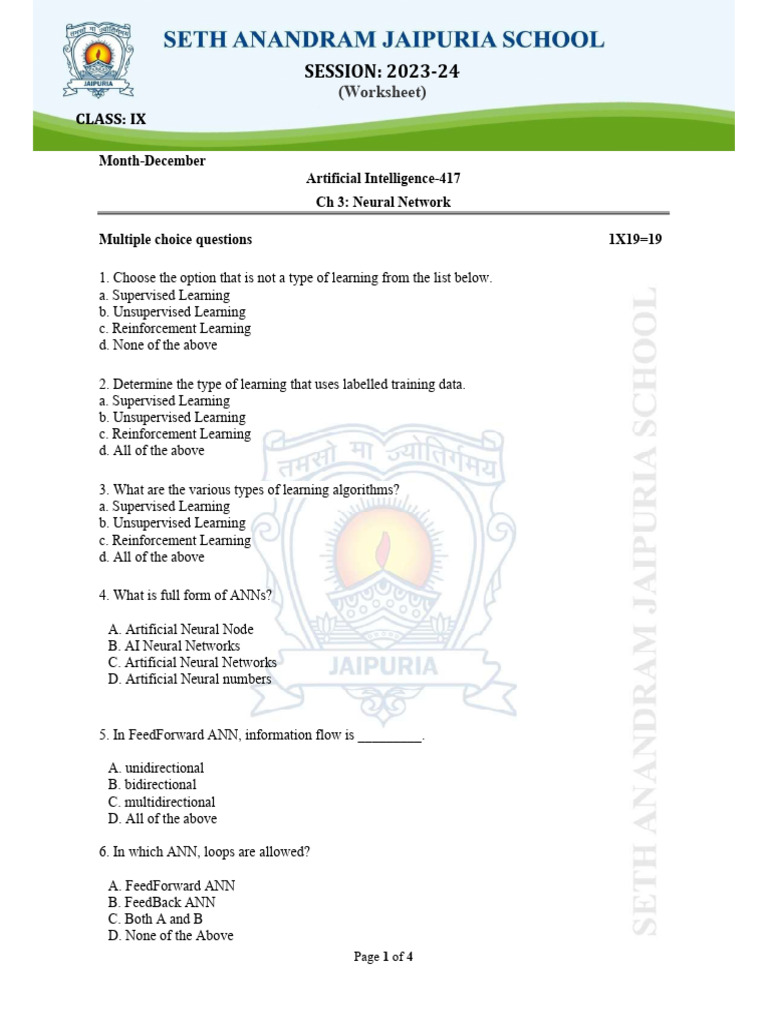 Neural Network | Download Free PDF | Artificial Neural Network | Machine Learning