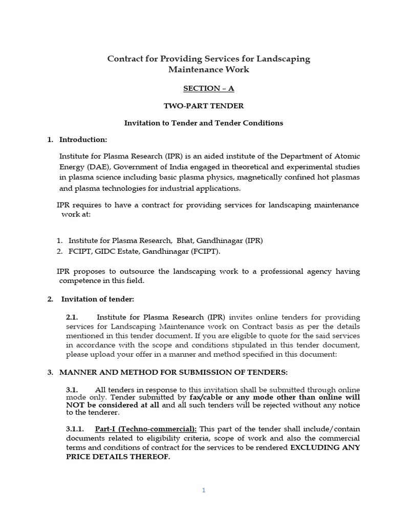 4 Landscaping Commercial Scope of Work 2020 | PDF | Employment | Indemnity