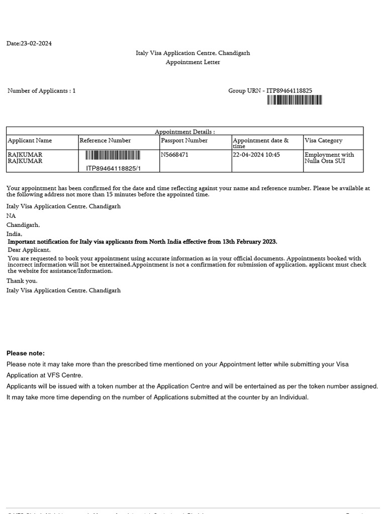 Rajkumar Rajkumar N5668471 | PDF | Travel Visa