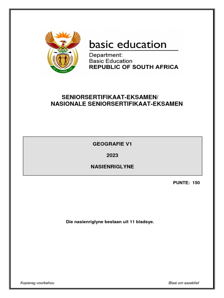 Geography P1 May-June 2023 MG Afr | PDF