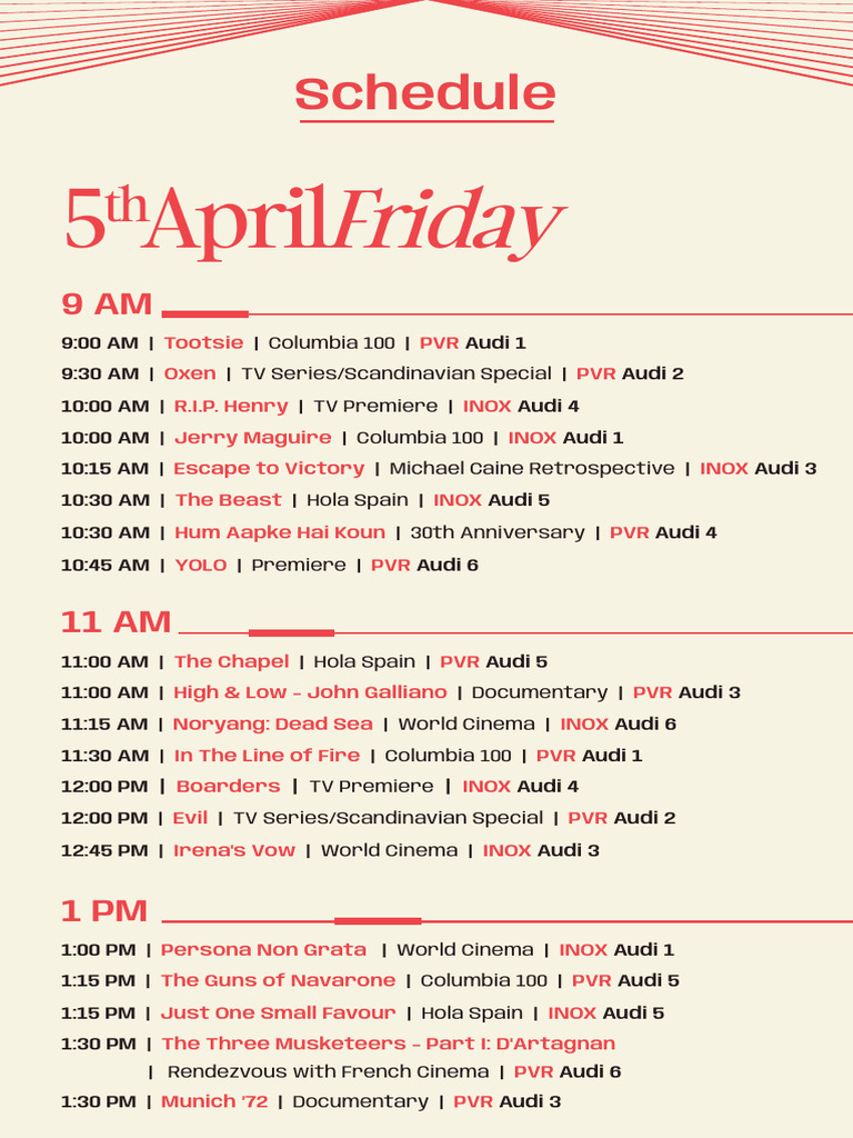 Red Lorry Schedule | PDF | Sports & Recreation