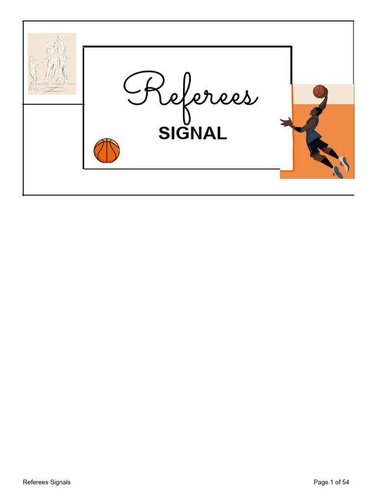 Referee Hand Signals for Violations | PDF | Hand | Sports