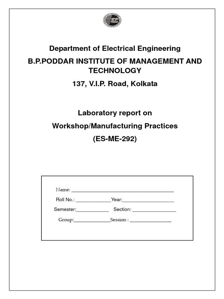 Lab - Manual - Workshop - 2021-22 | PDF | Fuse (Electrical) | Rectifier