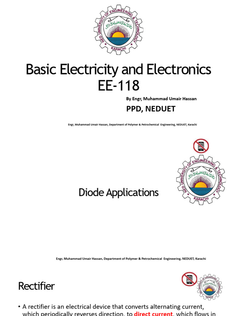 Diode Applications Rectifiers | PDF | Rectifier | Electrical Equipment