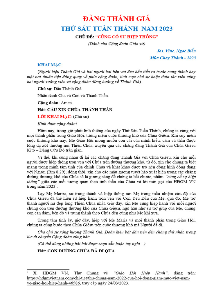 Dang Thanh Gia 2023 Danh Cho Cong Doan | PDF
