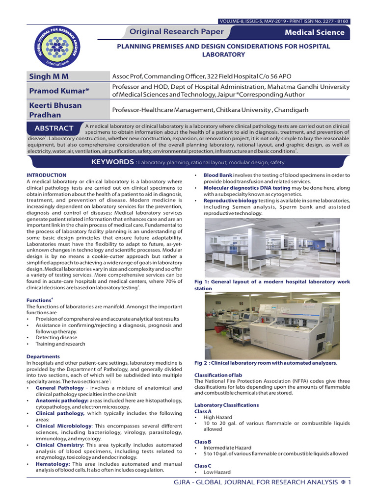 Labplanning | PDF | Medical Laboratory | Pathology