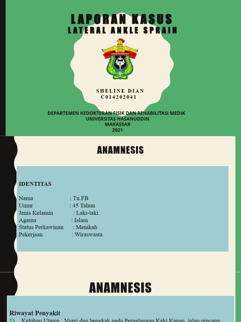 Lapsus Rehab Medial Ankle Sprain | PDF