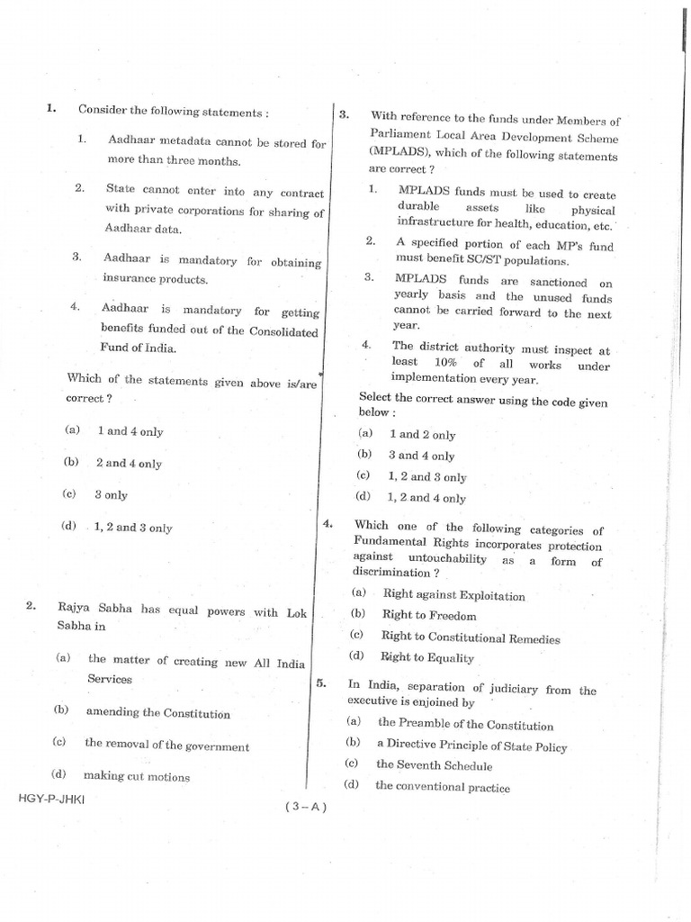 CSP_2020_GS_Paper-1 | PDF